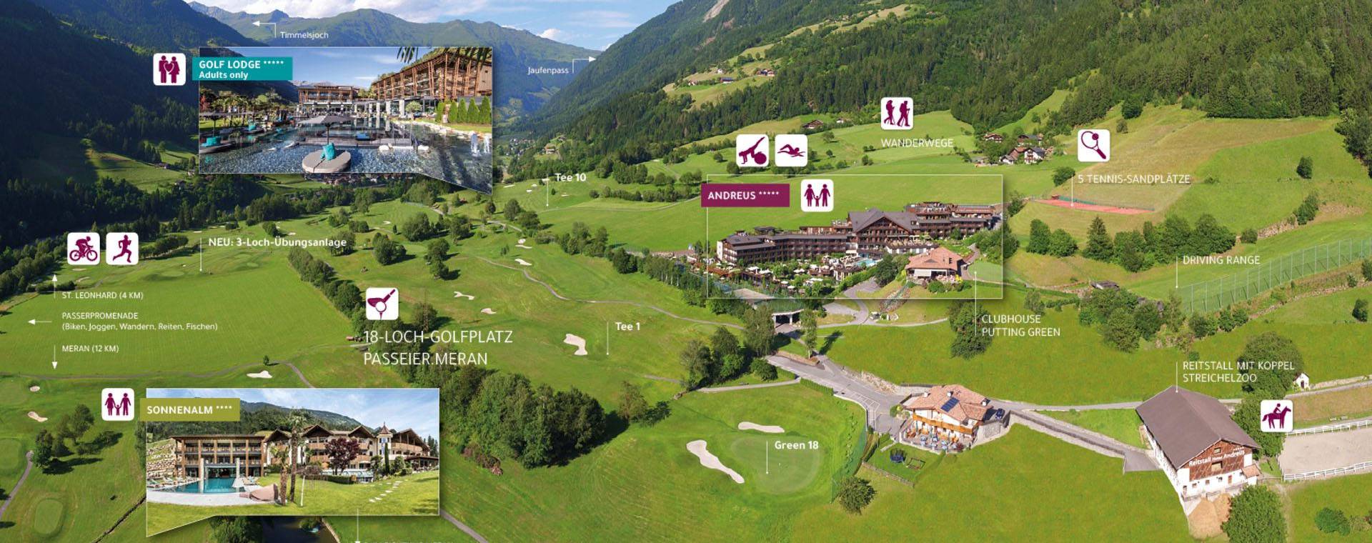 5 Sterne Wellnesshotel Südtirol bei Meran ☀️ - Andreus Resorts